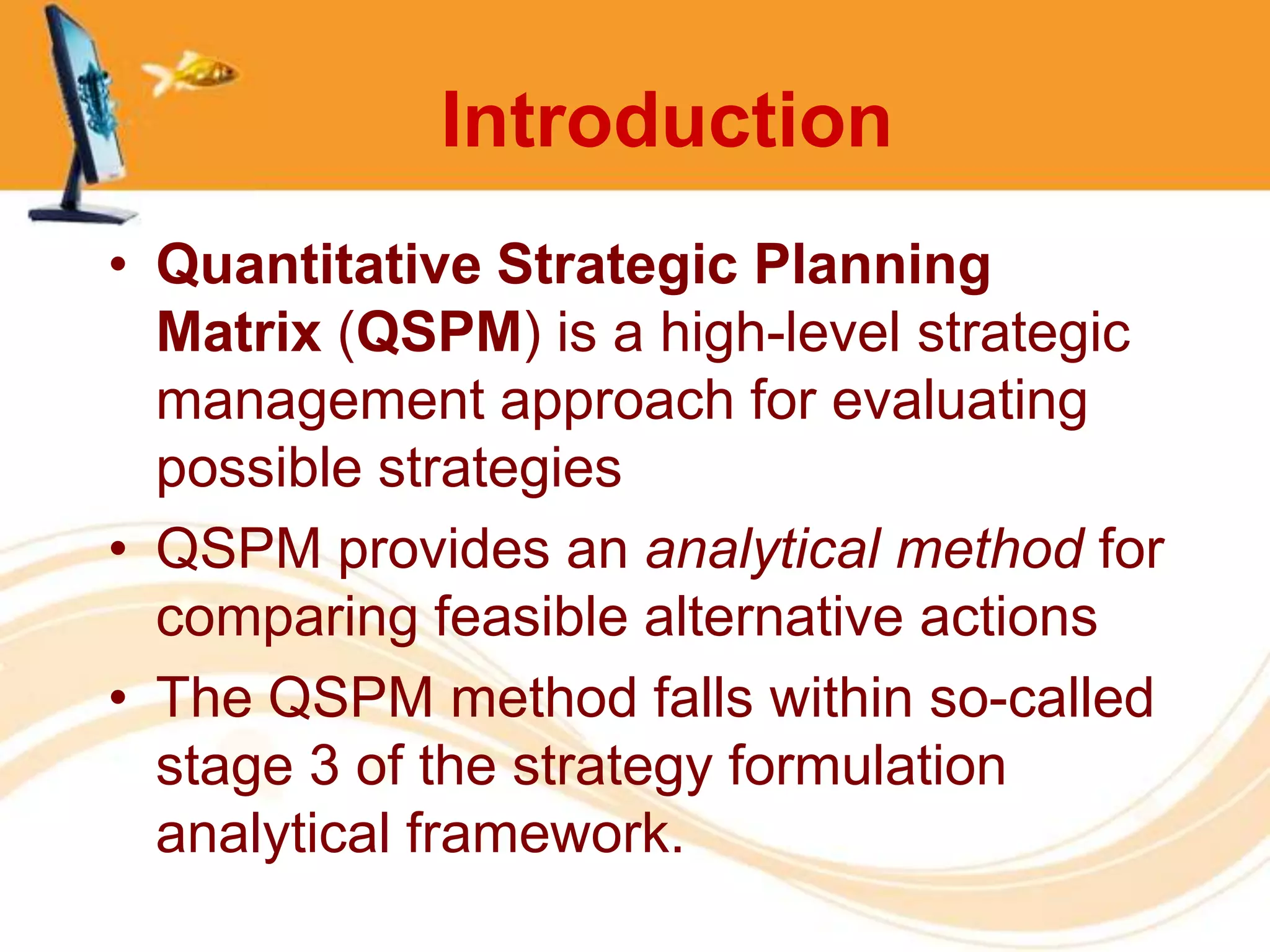Qspm matrix | PPTX