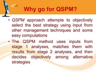 Qspm matrix | PPTX