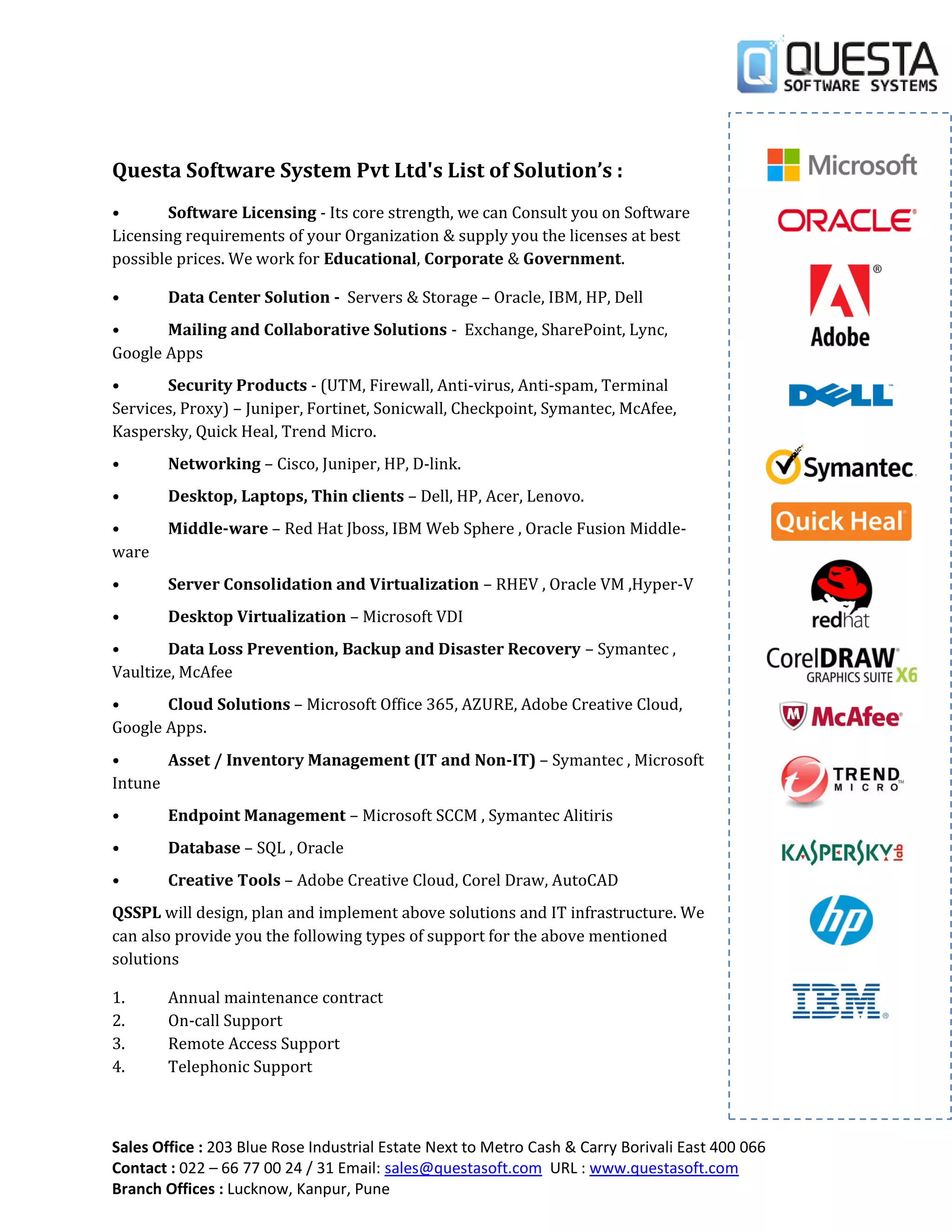 Questa Company Profile | PDF