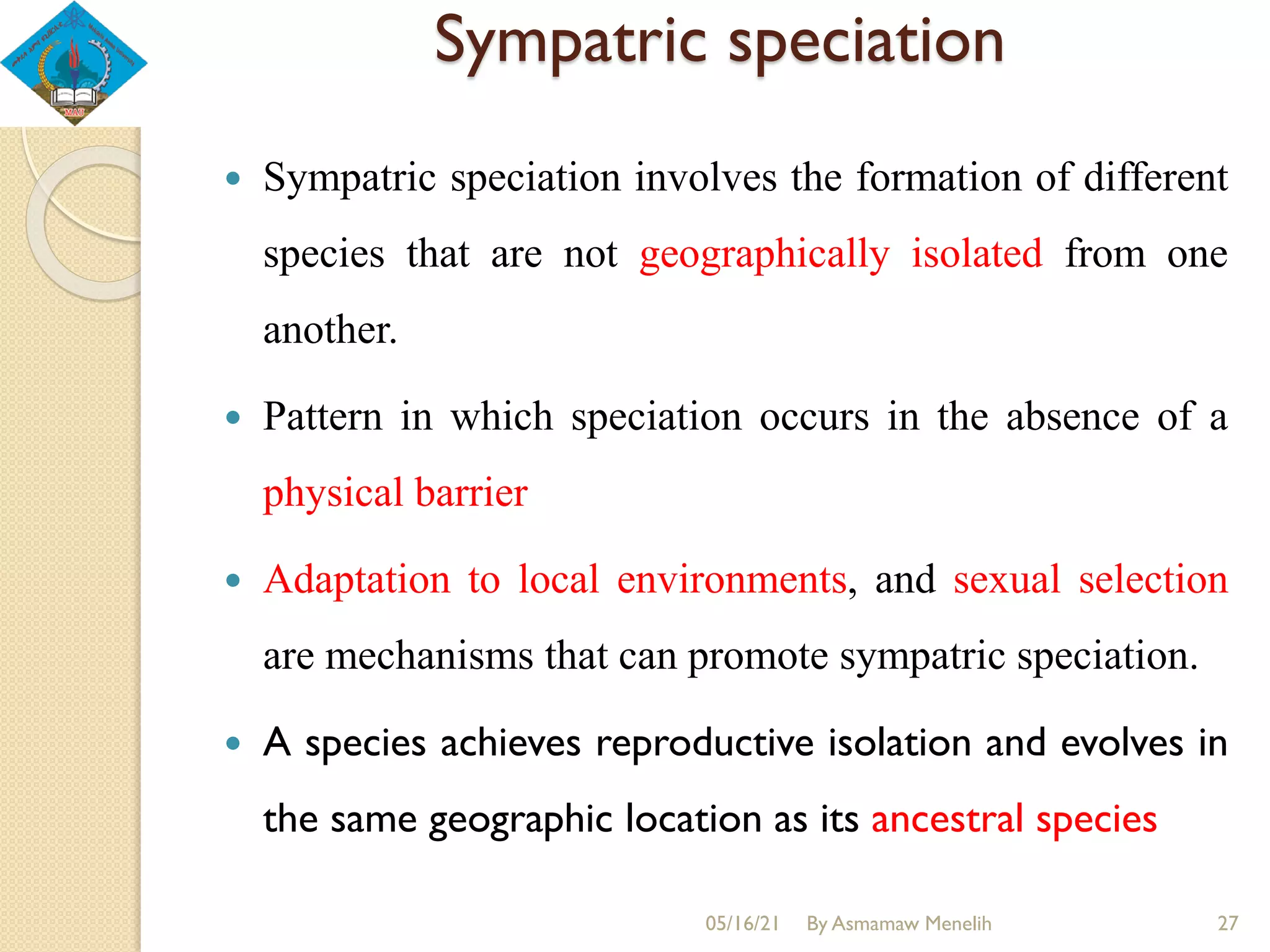 Speciation | PDF