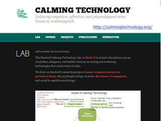 Introduction of Calming Technology | PDF