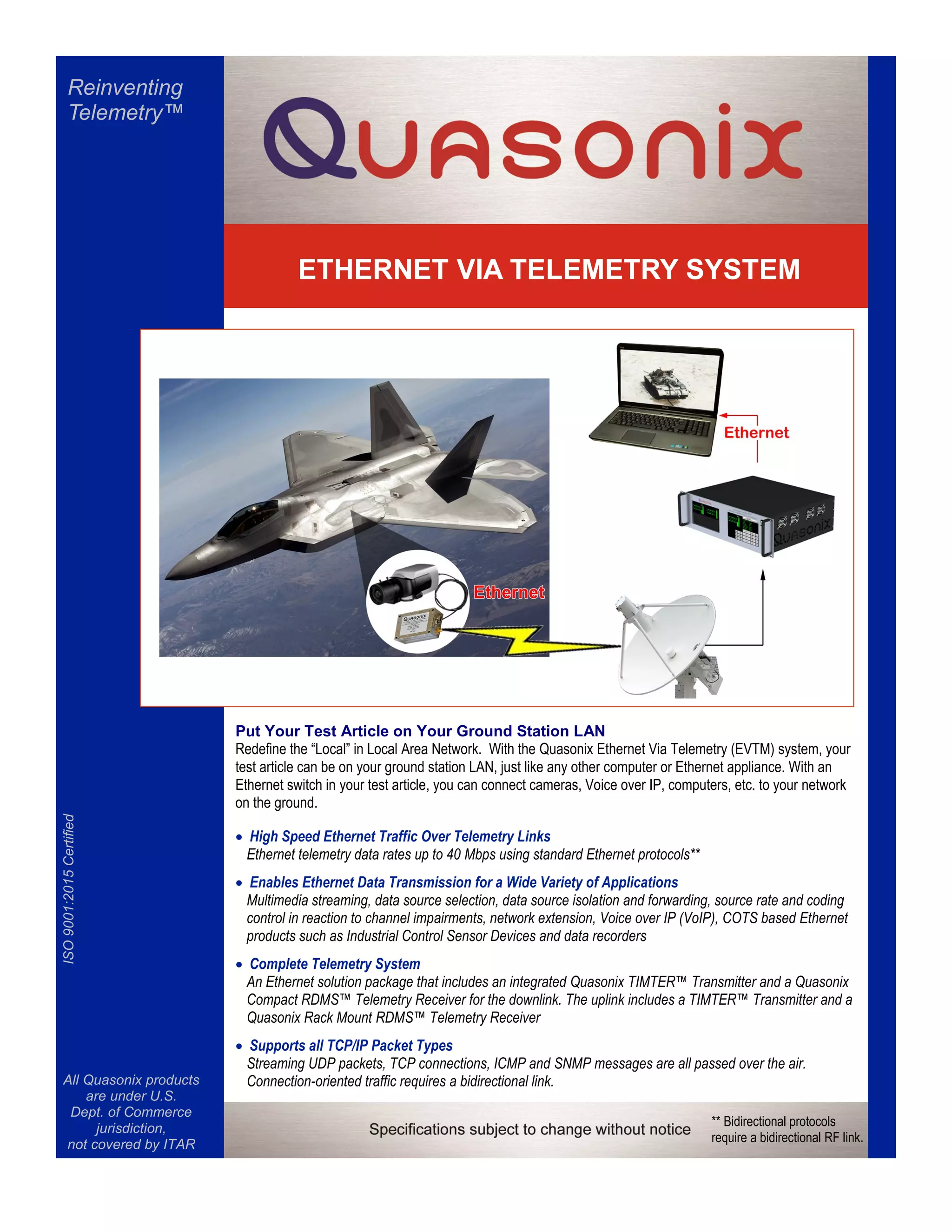 Ethernet via Telemtry | PDF