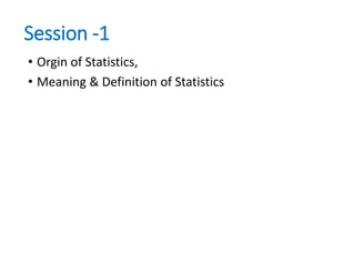 INTRODUCTION TO STATISTICS | PPT