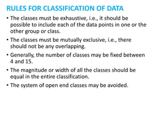 Classification of Data | PPT