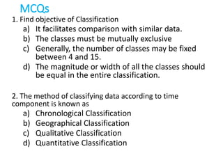 Classification of Data | PPT