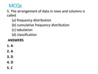 Classification of Data | PPT