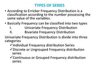 Tabulation and Classification | PPTX