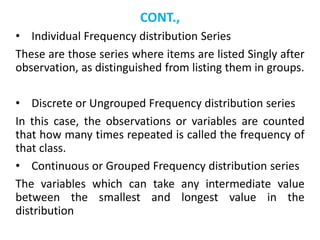 Tabulation and Classification | PPT