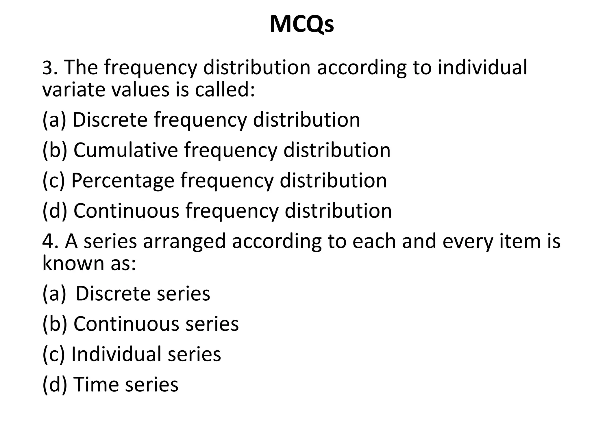 Frequency Distribution Table 1 Ppt 5010