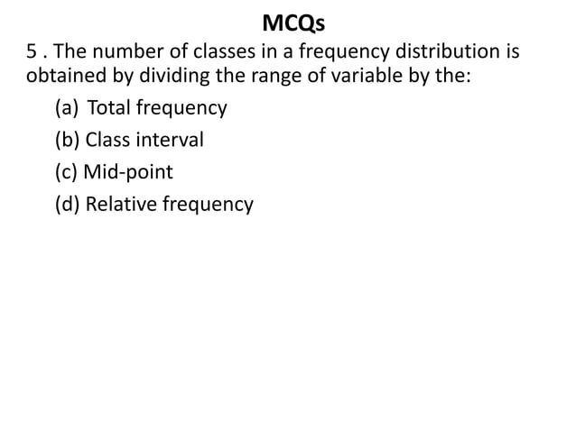 frequency distribution table 3 | PPT