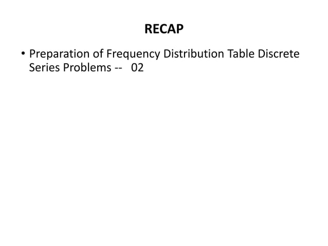 frequency distribution table 3 | PPT