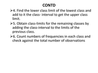 frequency distribution table 3 | PPTX