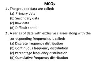 Frequency Distribution Table 3 | PPT