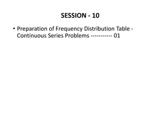 Frequency Distribution Table 3 | PPT