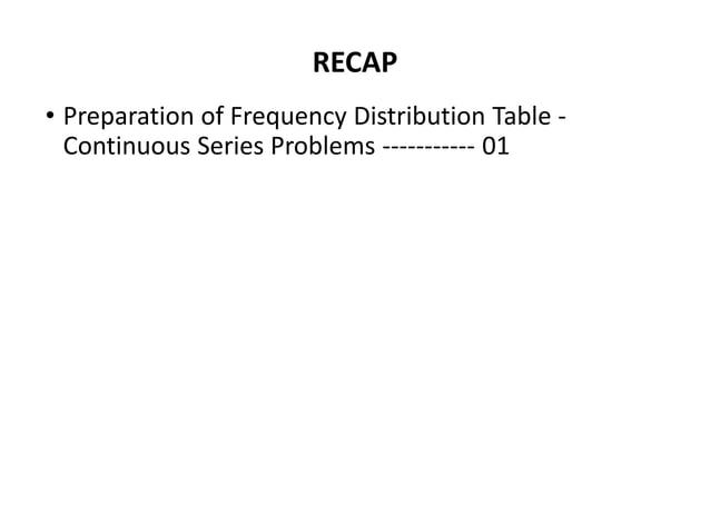 frequency distribution table 4 | PPT