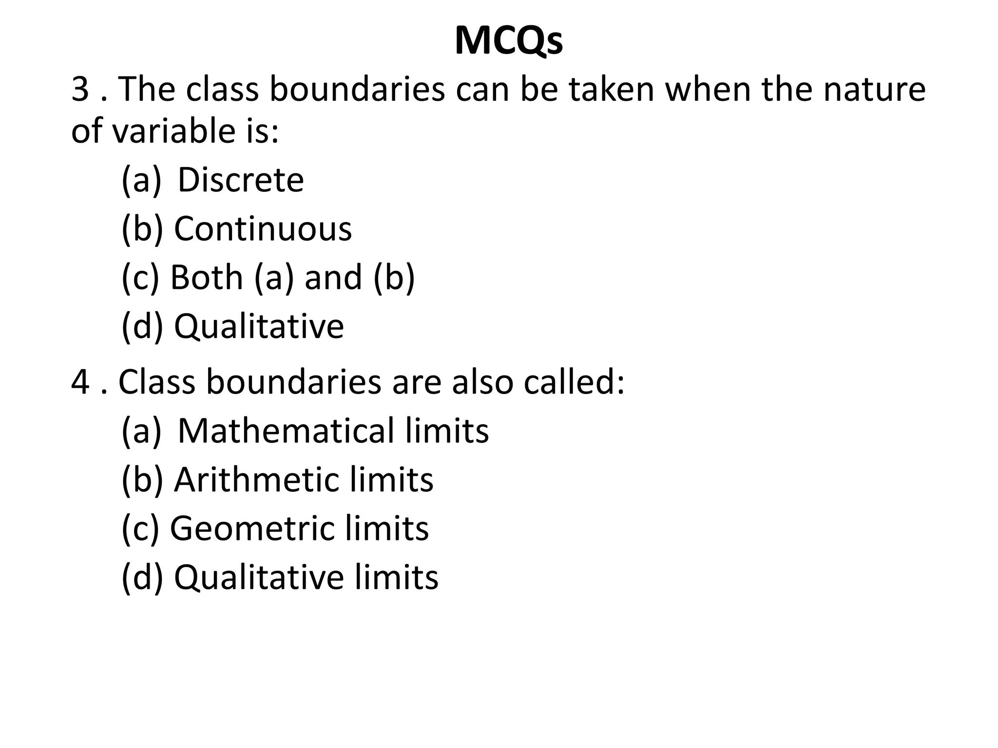 Frequency Distribution Table 5 Ppt 5916