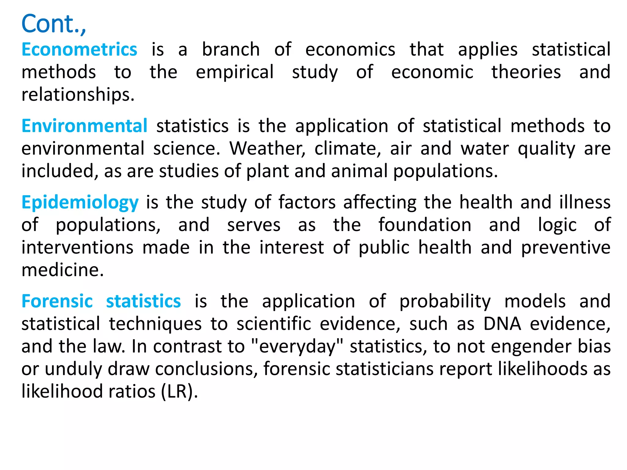 INTRODUCTION TO STATISTICS | PPT