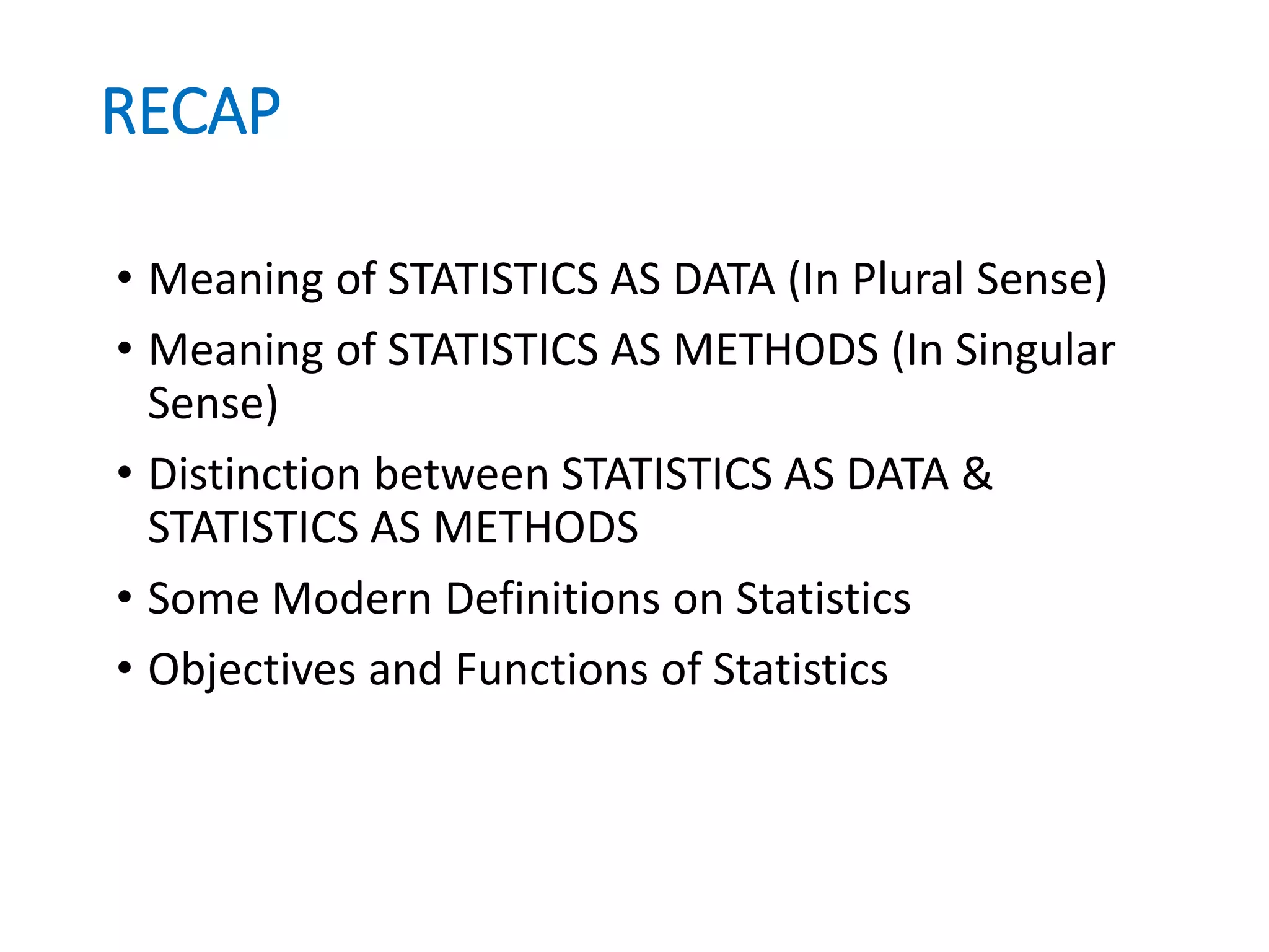 INTRODUCTION TO STATISTICS | PPT