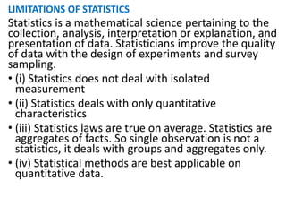 INTRODUCTION TO STATISTICS | PPT