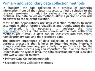 INTRODUCTION TO STATISTICS | PPT
