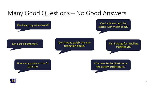 Using Qt under LGPL-3.0 | PPTX | Computer Software and Applications | Computing