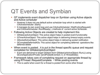 Qt Framework Events Signals Threads | PPT | Free Download