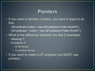 Introduction to Qt | PPTX
