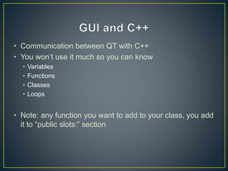 Introduction to Qt | PPTX
