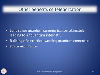 Quantum Teleportation | PPTX