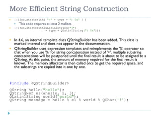 Using QString effectively | PPT