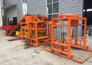 Qt4-25 fully automatic concrete chb paving brick machine, concrete ...