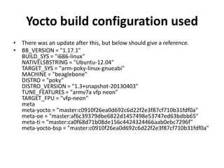 Qt5 (minimal) on beaglebone, with Yocto | PPT