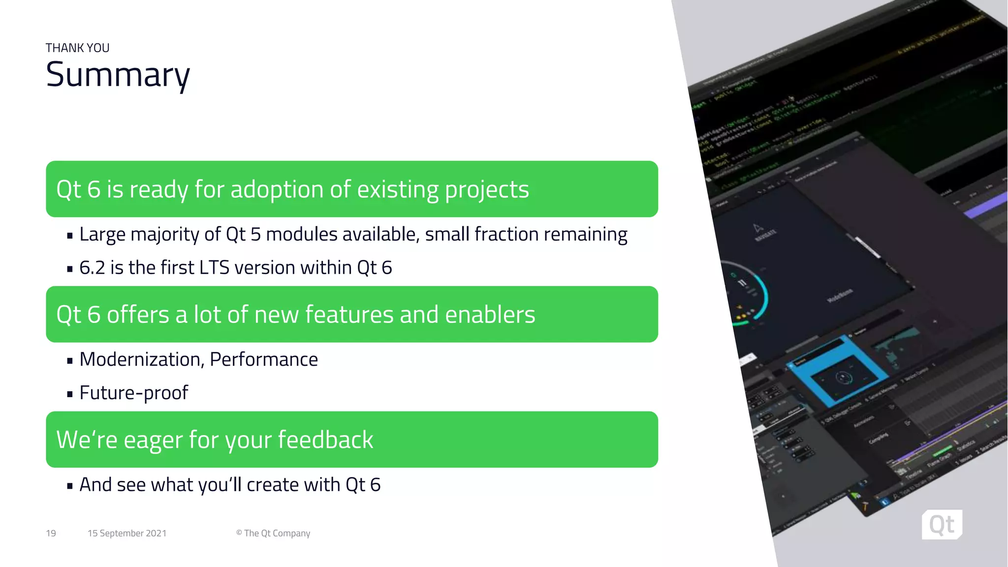 Qt 6.2 lts vs. qt 5.15 the big feature parity comparison | PPT