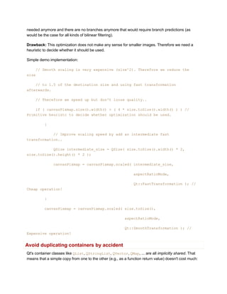 Qt and QML performance tips & tricks for Qt 4.7 | PDF