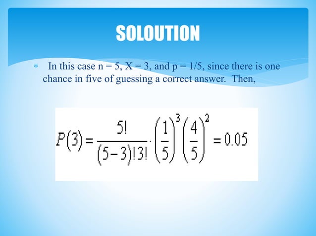 bionomial distribution | PPTX | Physics | Science
