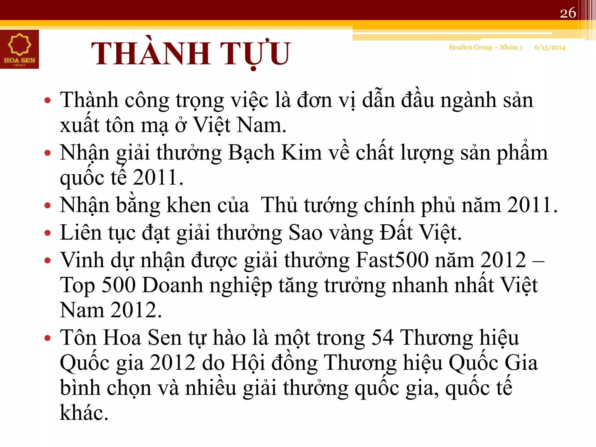 Quản trị chiến lược HSG - pptx | PPTX