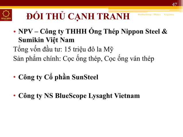 Quản trị chiến lược HSG - pptx | PPTX