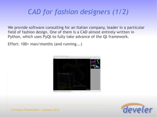Develer offering for Qt | PPT