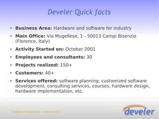 Develer offering for Qt | PPT