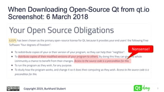 Using Qt under LGPLv3 | PPT
