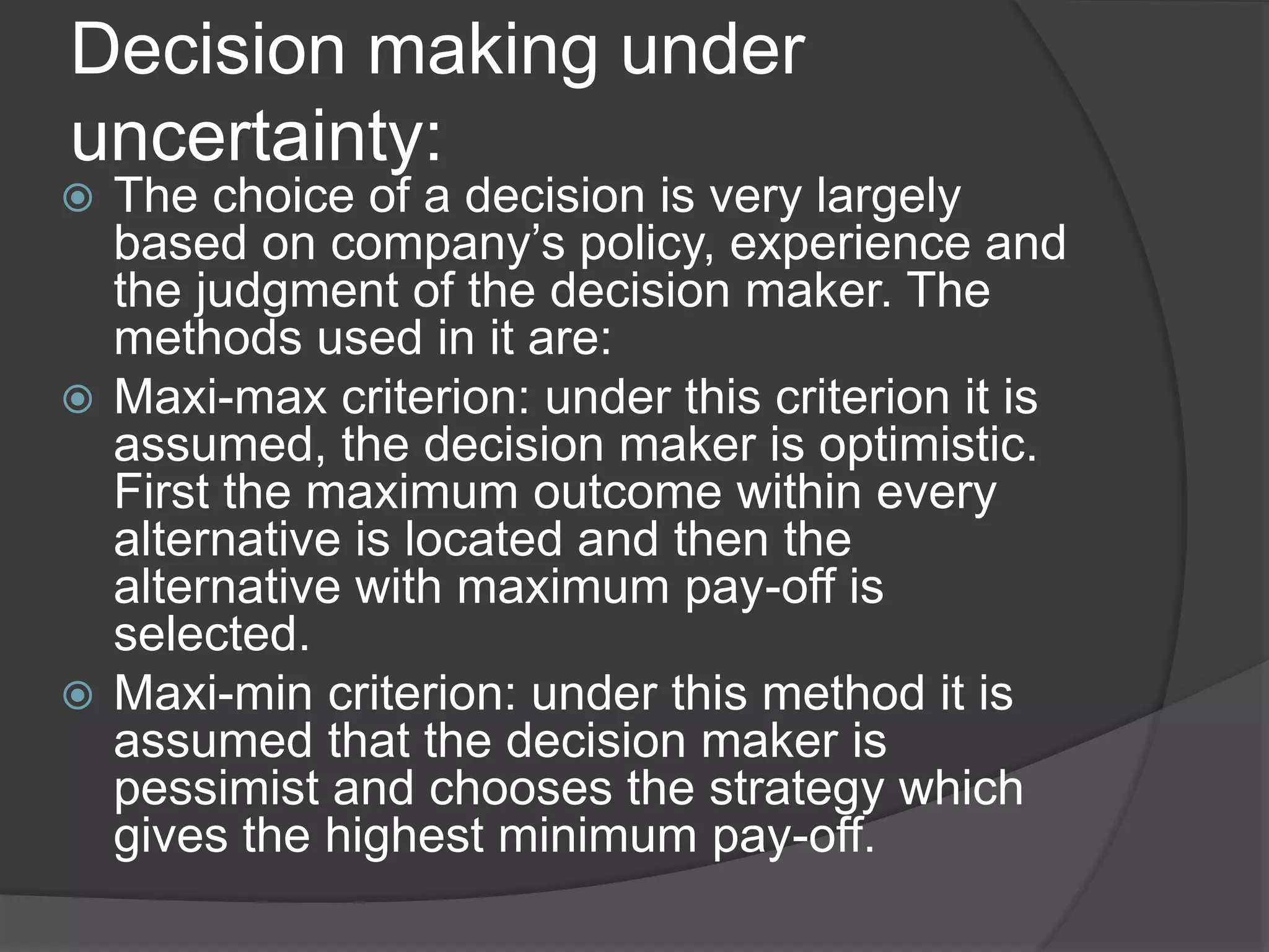 Qt decision theory | PPT