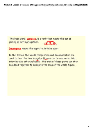 Module 5 lesson 5 | PDF | Geography | Science