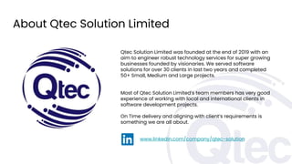 Qtec Solution Limited - Fully Managed Software Development Teams | Bespoke software | Custom ...