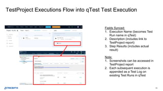 qTest TestProject Integration Webinar | PPTX
