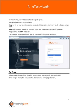 Qtest tutorial | PDF