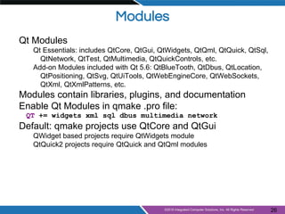 Qt for beginners part 1 overview and key concepts | PPT