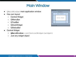 Qt for beginners part 2 widgets | PPT