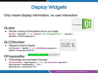 Qt for beginners part 2 widgets | PPT