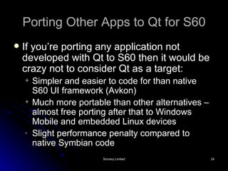 Qt for S60 | PPT