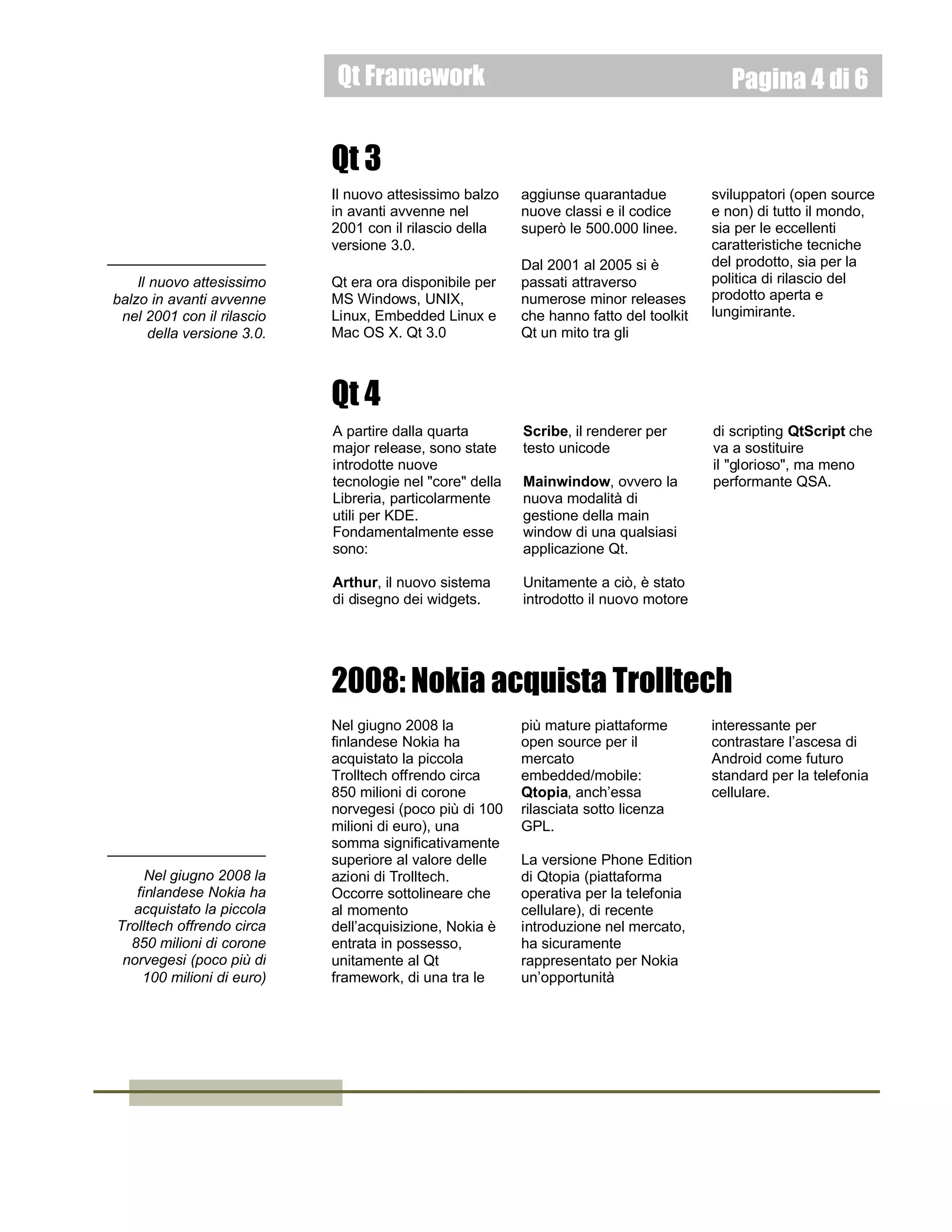 Che cosa è il Qt Framework | PDF